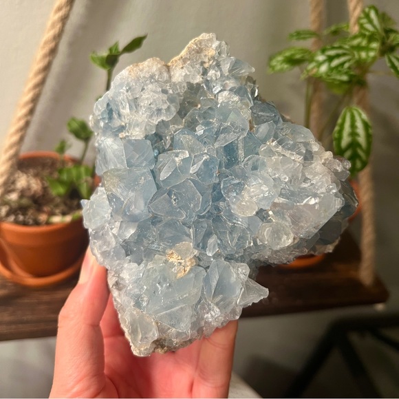 Accents | Giant Raw Celestite Cluster | Poshmark